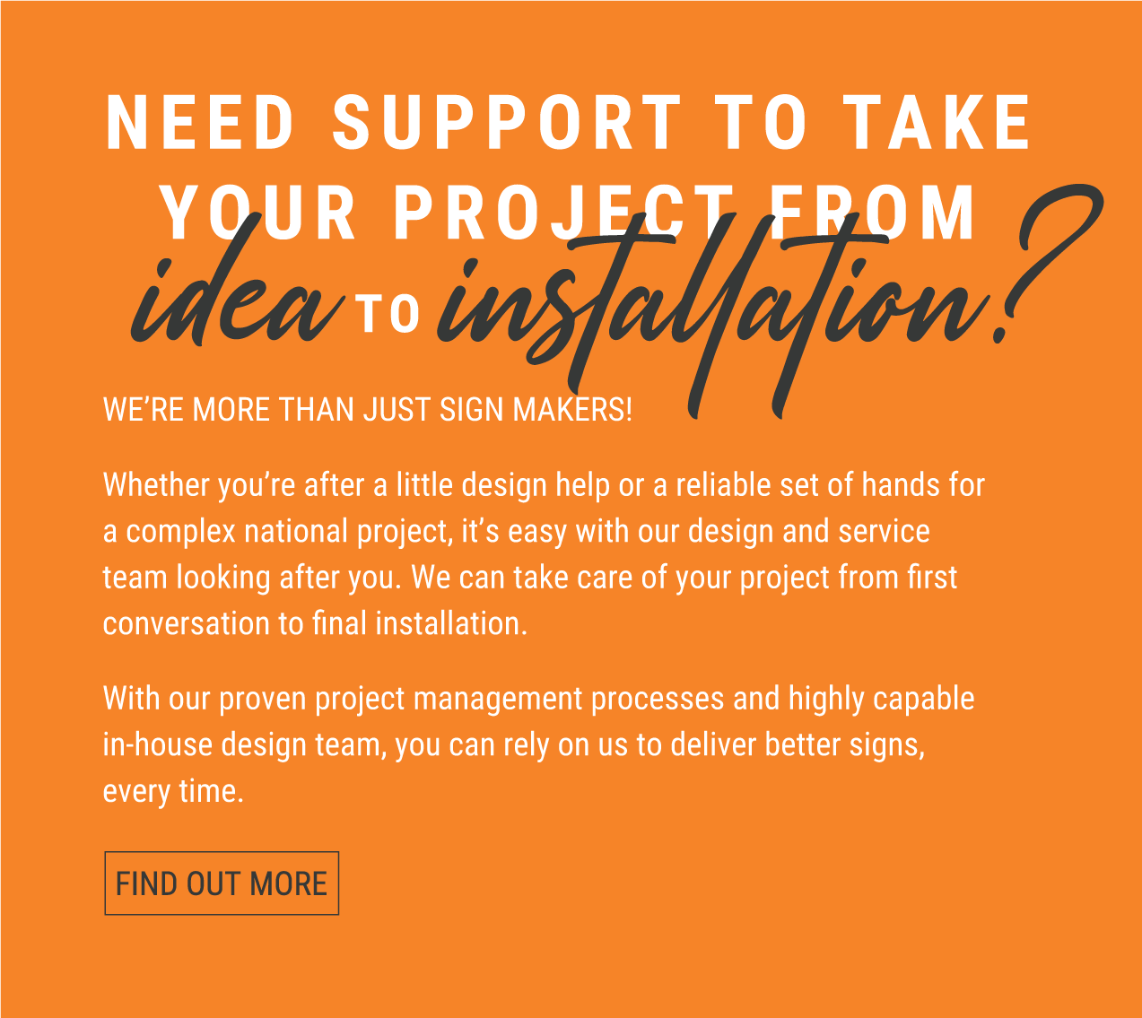 FH Signs > Visual Solutions